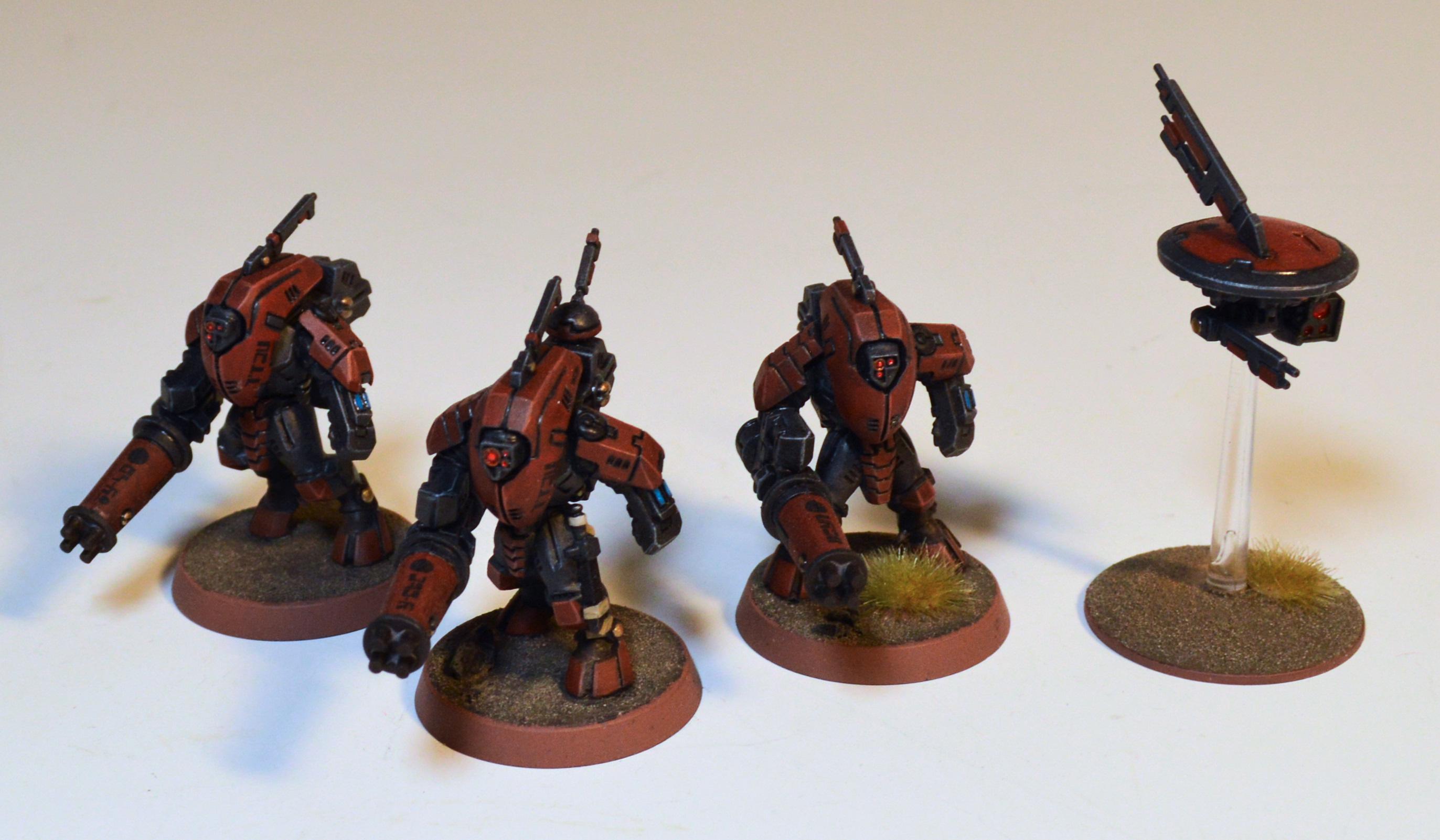 Farsight Enclaves, T'au Empire, Xv25 - XV25 Stealth Battlesuits ...