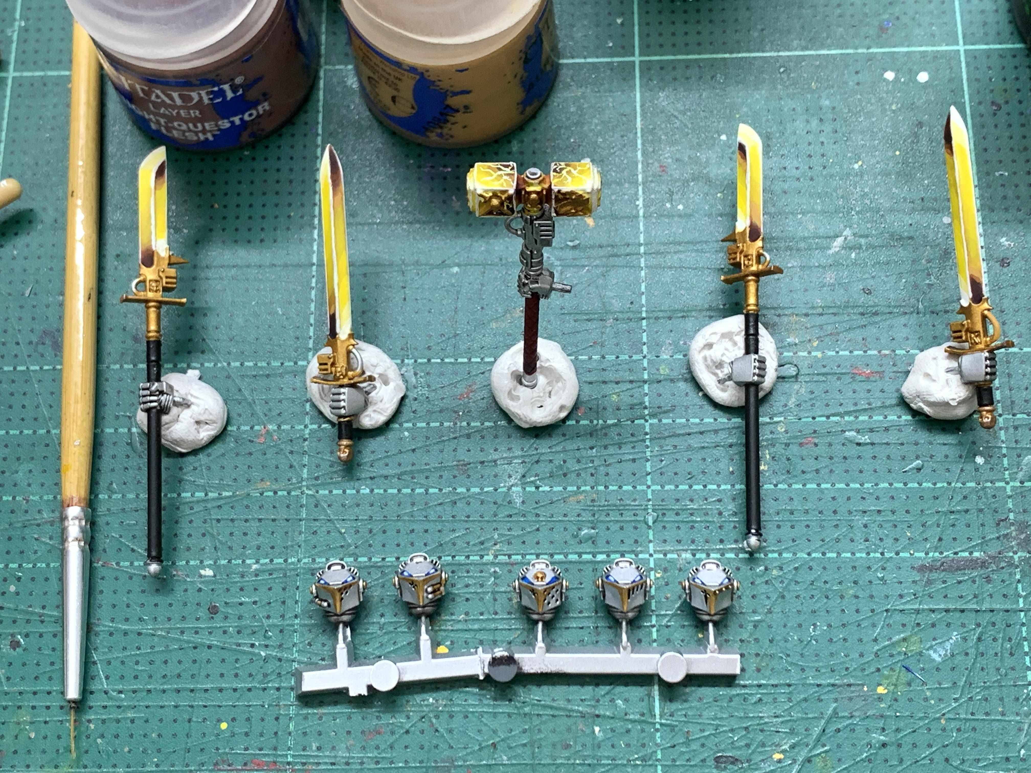 Grey Knights, Halberd, Hammer, Head, Sword, Terminator Armor, Work In ...