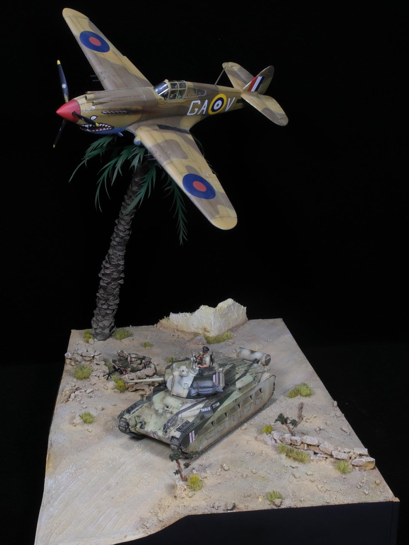1:48, Desert Air Force, Diorama, P-40c, Raf, Tomahawk Mk.iic - No ...