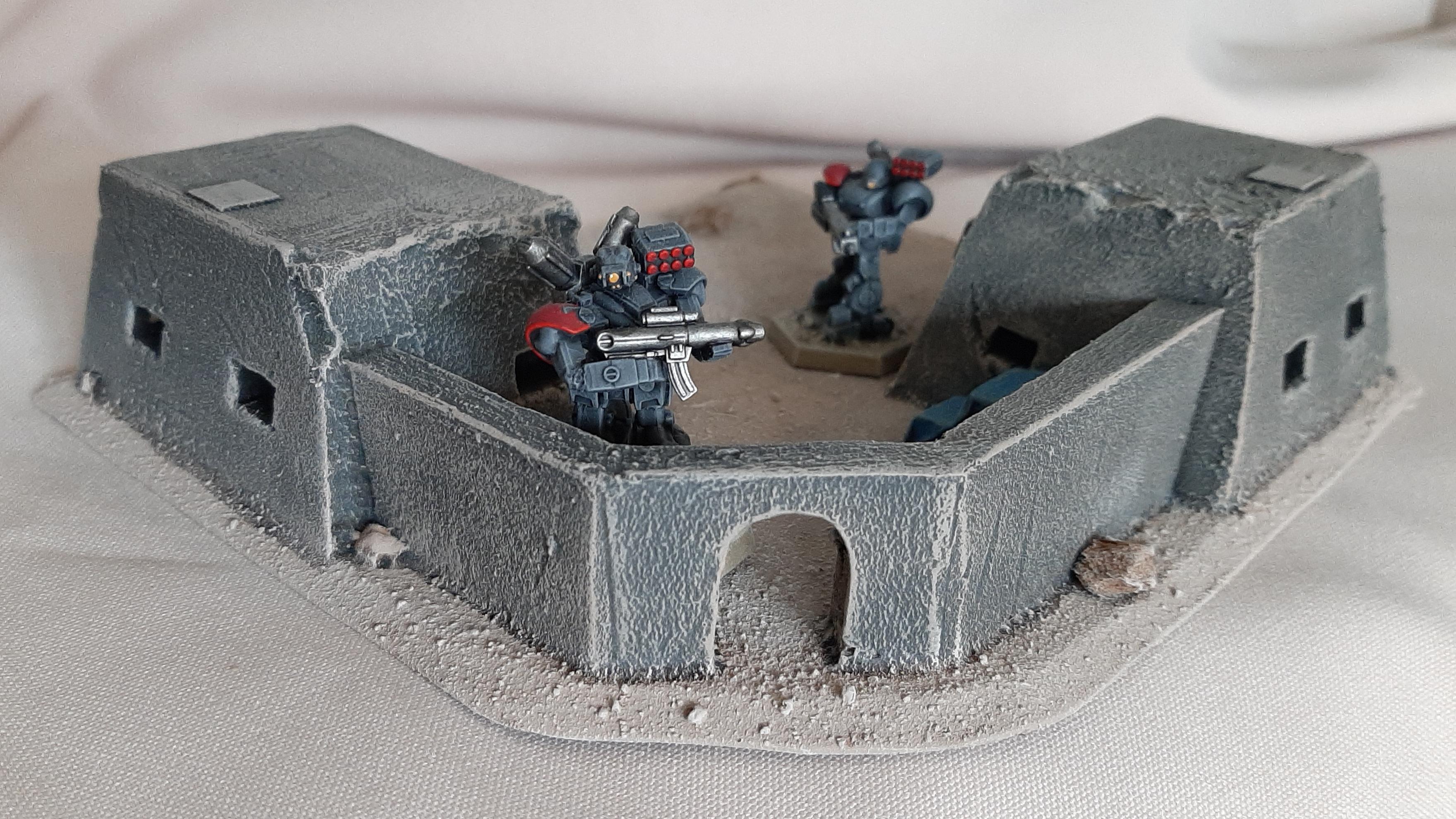 1:144, Blitz, Buildings, Concrete, Cover, Custom, Desert, Game Table ...