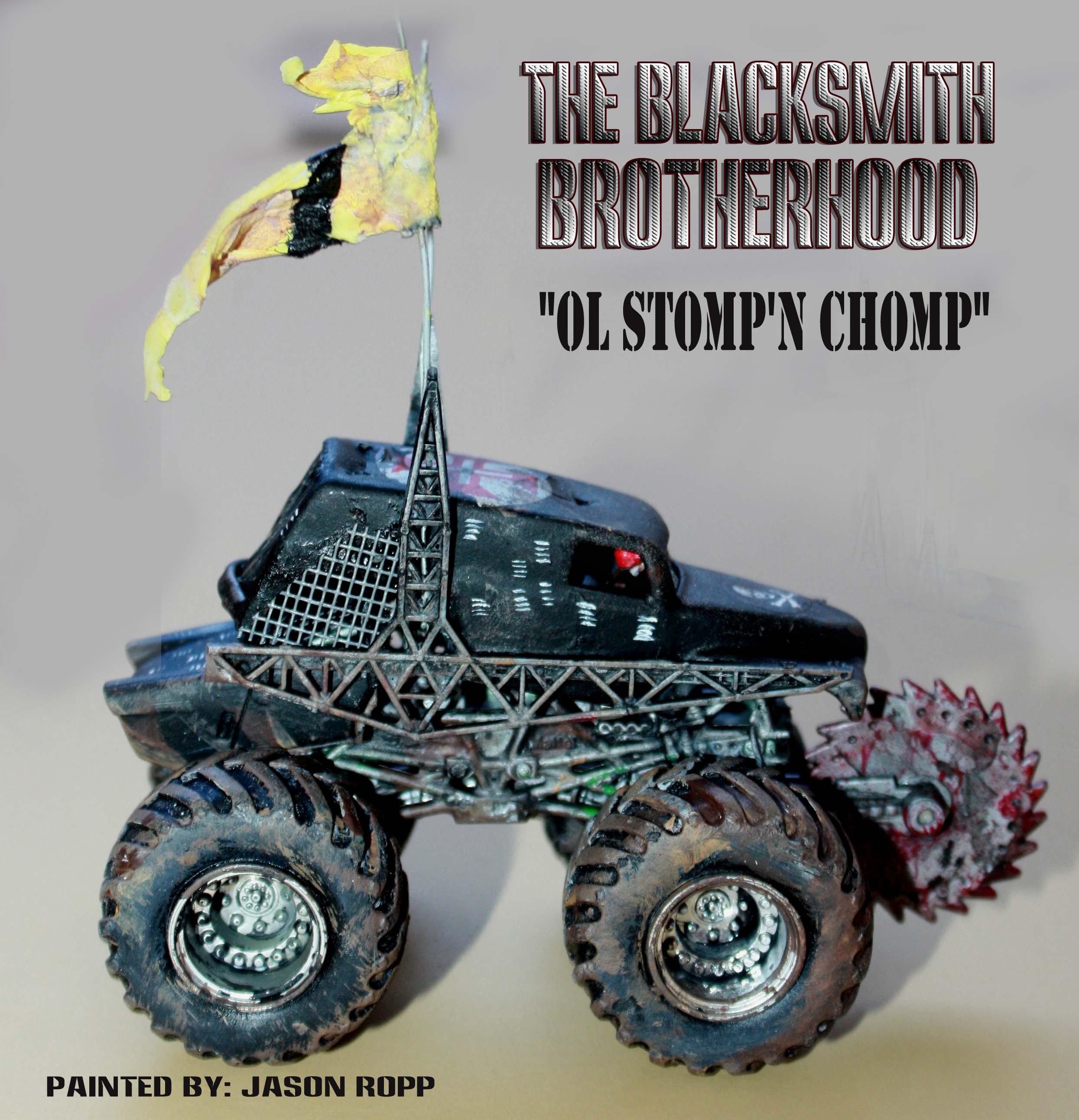 Blacksmith Monster Jam Truck Logos Black And White Drawing Of A